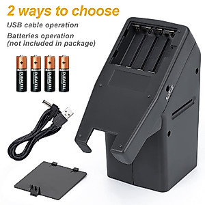 35mm Slide Viewer, Film Negative and Slide Viewer with 3X Magnification and LED Lighted Illuminated Viewing, USB Powered