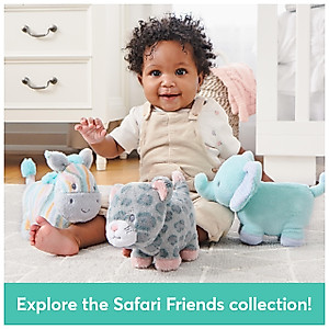 GUND Baby Safari Friends Collection Plush Elephant with Chime, Sensory Toy Stuffed Animal for Babies and Newborns, Teal, 7"