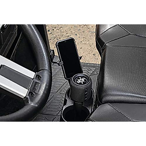 Kuryakyn 6474 Free-Flex Cup and Cell Phone Device Holder: Mounts in Cars, Trucks, Vans, UTVs with Flexible Arms Securing Various Phones/Cases, Black
