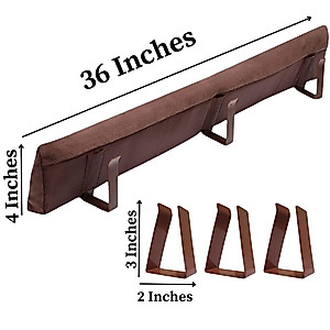 Evelots Cold, Hot Air Door Draft Stopper - Strong Metal Clips - Block Cold Air, Noise, Dust - Warm & Quieter Home- No Need to Bend Down- 36 Inch Wide - for Door Gaps up to 1 Inch - Save Energy