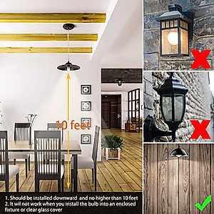 LUXON Radar Motion Sensor Light Bulbs,Dusk to Dawn LED Light Bulbs Outdoor 9W 6000K Daylight,A19 E26 Base Auto On/Off for Indoor Outdoor Basements, Porch,Courtyards, Garage Pack of 2