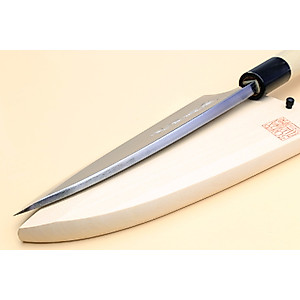 Yoshihiro Shiroko High Carbon Steel Kasumi Deba Japanese Fillet Chef's Knife 7inch(180mm)