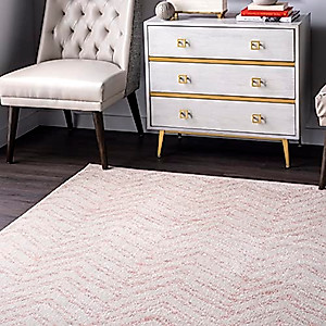 nuLOOM Rosanne Geometric Area Rug, 5' x 7' 5", Pink