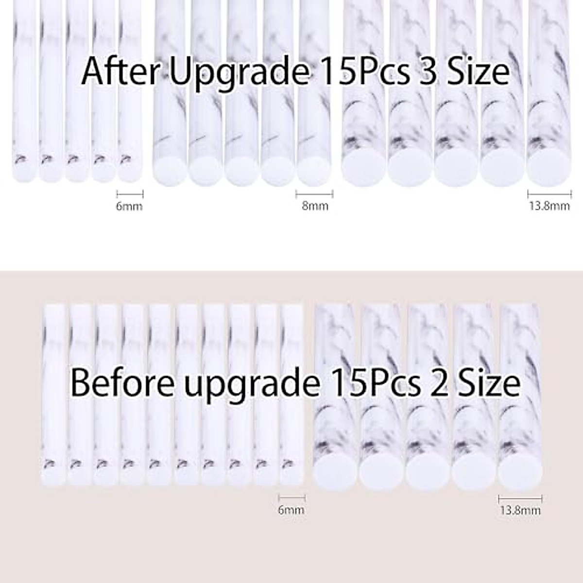 DUAIU Makeup Brushes Set Make Up Brushes Professional 15Pcs Marble Makeup Brush Set for Foundation Powder Concealers and Eyeshadow with Exquisite Marble Bucket Gift Box…