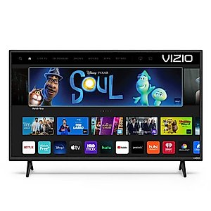 VIZIO 40-Inch Class D-Series Full HD LED 1080p Smart TV, Apple AirPlay 2 and Chromecast Built-in + Free Wall Mount (No Stands) D40f-J09 (Renewed)