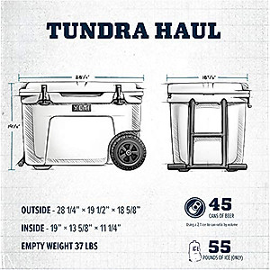 YETI Tundra Haul Portable Wheeled Cooler, Tan