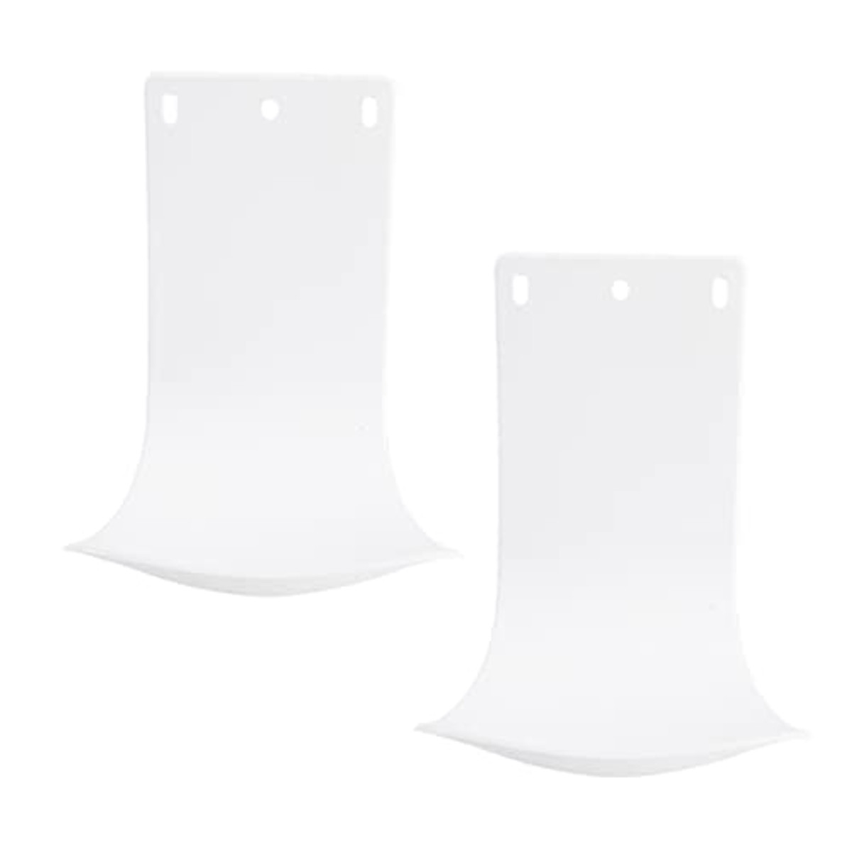 GARVALON 2Pcs Plastic Water Tray soap Dispenser drip Catcher drip pan for Washing Machine soap Dispenser Wall Mount Wall Mount soap Dispenser Bracket drip Tray Toilet abs White soap Holder