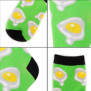 Jeasona Women's Cute Socks Dachshund Chicken Bee Hedgehog Panda Gifts for Women (US, Numeric, 5, 8, Regular, Regular, Multicolored Chicken)