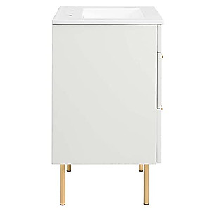 Modway Daybreak Bathroom Vanity, 24" with White Sink