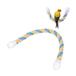 Rope Perch, Heavy Duty, Fun, Easy to Install, Climbing Coton Parakeet Rope S