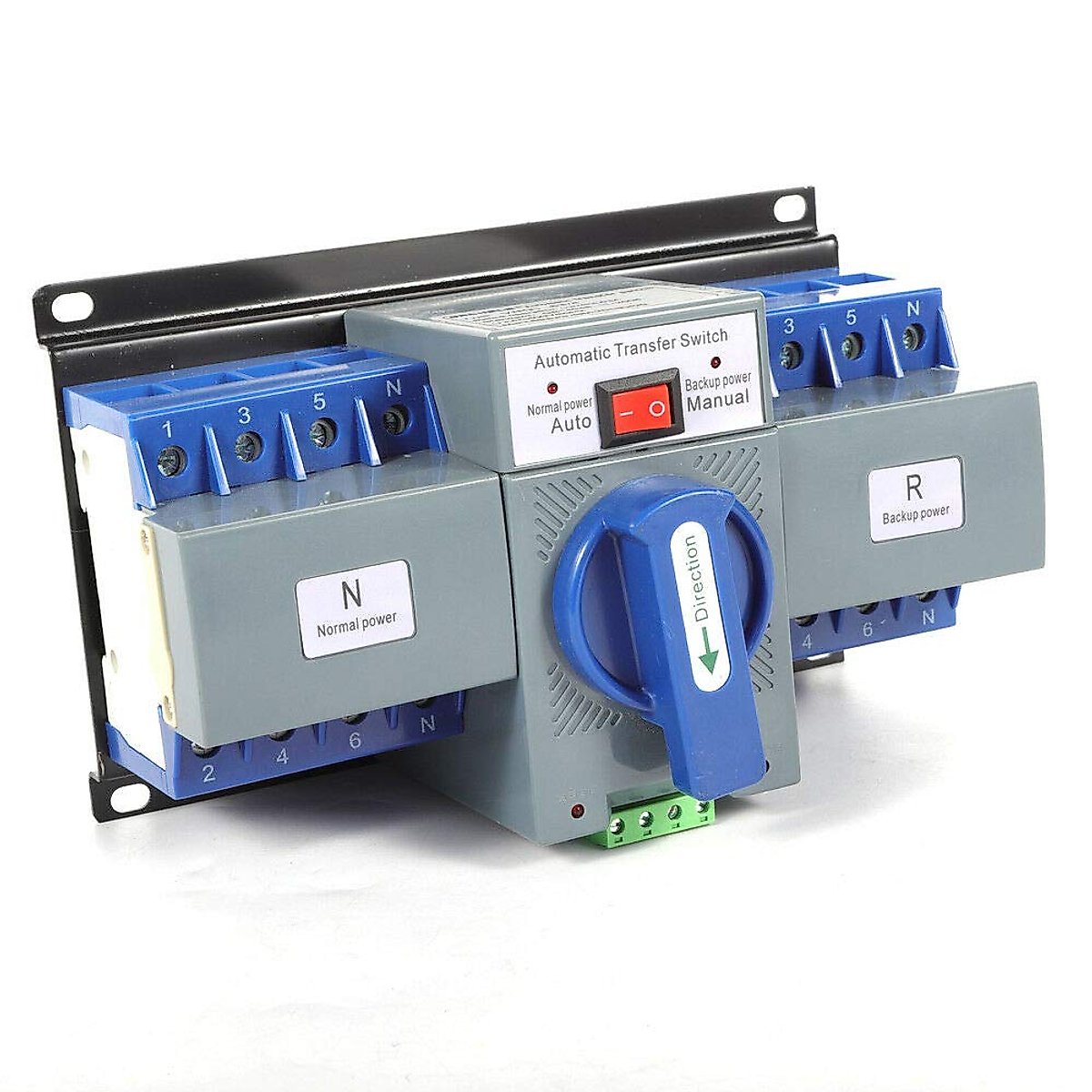 DNYSYSJ 110V 4P 63A Automatic Transfer Switch, Dual Power Generator Transfer Switch, Dual Power Generator Changeover Switch Self Cast Conversion 60HZ AC-33iB 6A-63A (4P/63A)