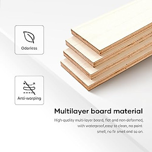 Finosen 32 in x 84 in Sliding Closet Door, 5-Lite Frosted Glass, LVL Wood Panel, PVC Surface, Assembly Needed Interior Doors for Bathroom, Living Room, White