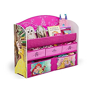 Delta Children Deluxe Book & Toy Organizer, Disney Princess