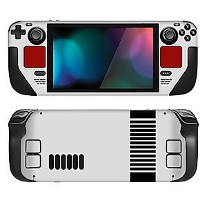 PlayVital Full Set Protective Skin Decal for Steam Deck LCD, Custom Stickers Vinyl Cover for Steam Deck OLED - Classics NES Style