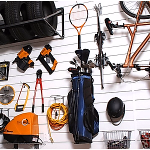 Proslat 88102 Heavy Duty PVC Slatwall Garage Organizer, 8-Feet by 4-Feet Section, White