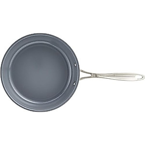 ZWILLING Spirit Ceramic Nonstick Fry Pan with Lid, 9.5-inch, Stainless Steel