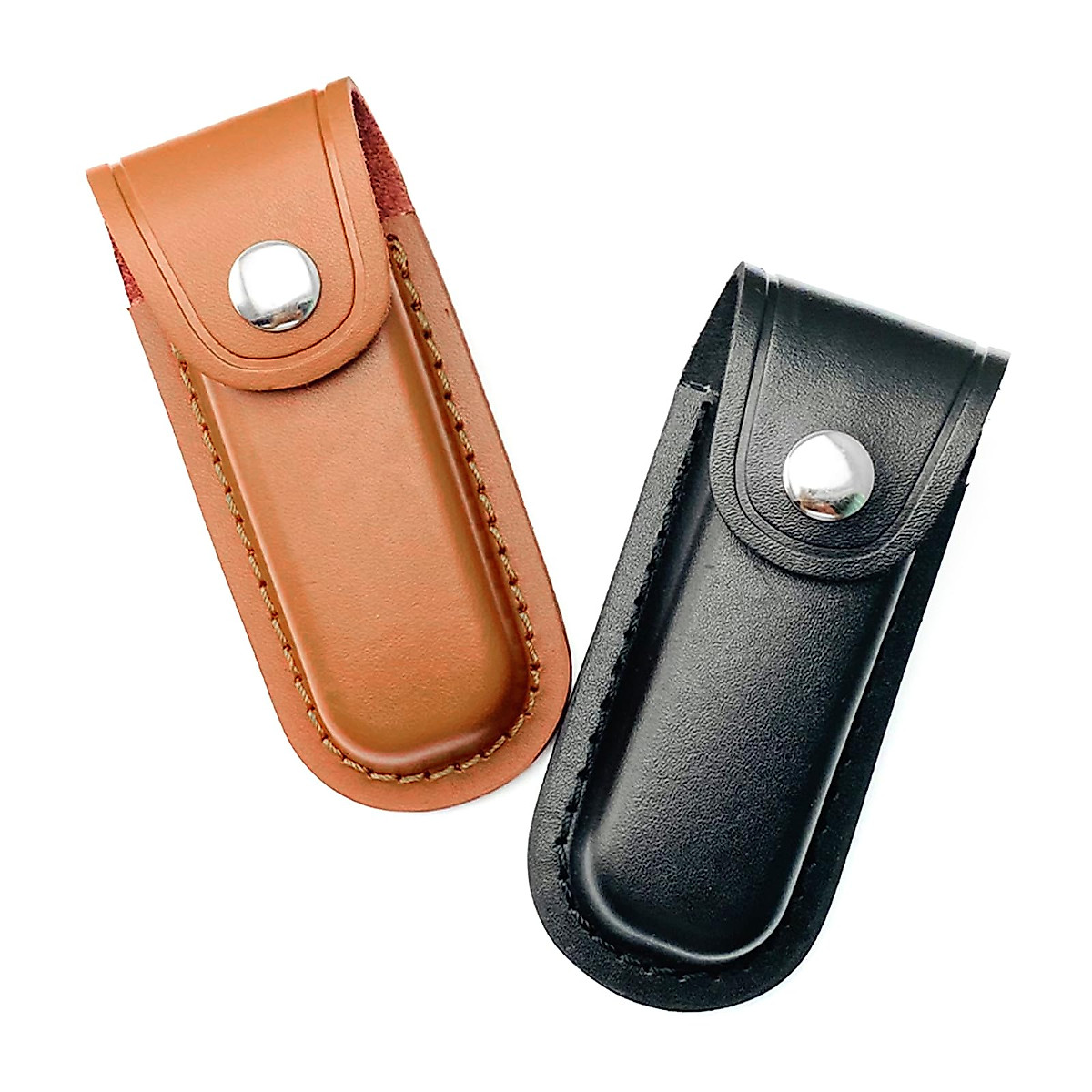 Portable Folding Knife Storage Sheath Pouches With Belt Leathers Holsters Belt Pocket Knife Holder Durable Knife Pouches Holsters
