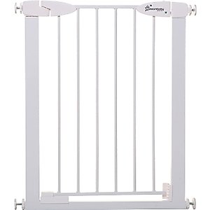 Dreambaby Boston Magnetic Auto Close Baby Gate - Indoor Safety Gates - Fits Opening from 24.25-26.5inch Wide & 29inch Tall - with Smart Stay Open Feature - White