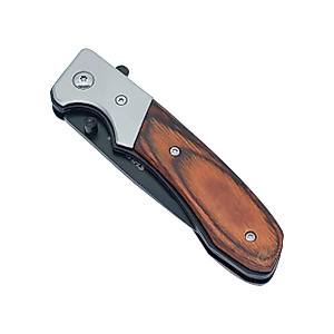 SHUBHADA Tactical Everyday Carry Ultra Smooth One Hand Opening Folding Pocket Knife for Recreational Work Hiking Camping (Black)