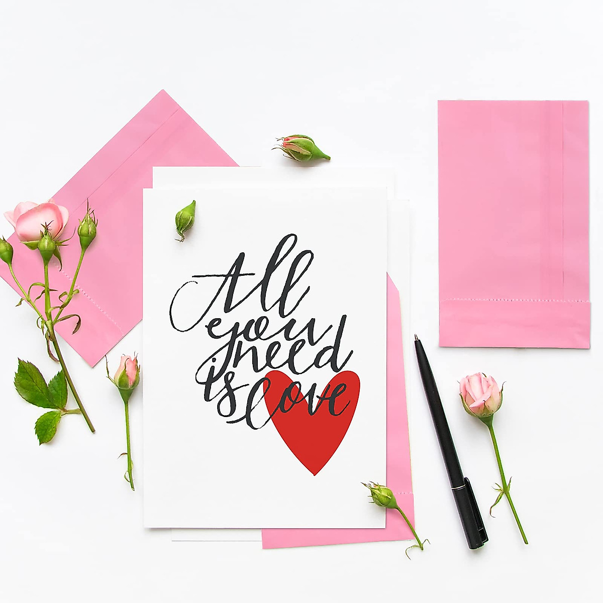 Geyee 200 Pcs Pink Small Paper Treat Sacks 3.1 x 5.9 Inches Candy Buffet Bags Small Flat Kraft Paper Bags Bulk for Snack Cookie Popcorn Candy Sandwich Gift Party