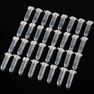 LTKJ 100 PCS 2ml Plastic Vial Tube Graduated Centrifuge Tubes for Sample Storage Container Fragrance Beads Liquid