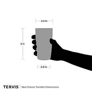 Tervis Yao Cheng At Dusk Made in USA Double Walled Insulated Tumbler Travel Cup Keeps Drinks Cold & Hot, 16oz, Classic
