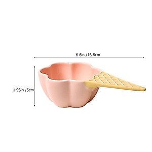 Operitacx Ceramic Ice Cream Bowl Glass Salad Bowls Ceramic Prep Bowls Ice Cream Cups Ceramic Rice Bowl Dessert Dish Ceramic Dessert Bowls Cooking Bowl Child Cereals Multifunction Ceramics