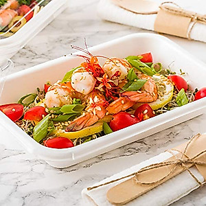 Restaurantware Pulp Tek 26 Ounce Bagasse Plates 100 Grease Impervious Salad Plates - Lids Sold Separately Microwavable White Bagasse Plates Reinforced Rim Sturdy For Salads Or More