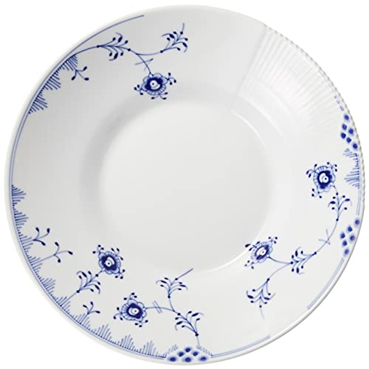 Royal Copenhagen 1017485 Blue Elements Deep Plate Plate, 9.4 inches (24 cm), Wedding Gift