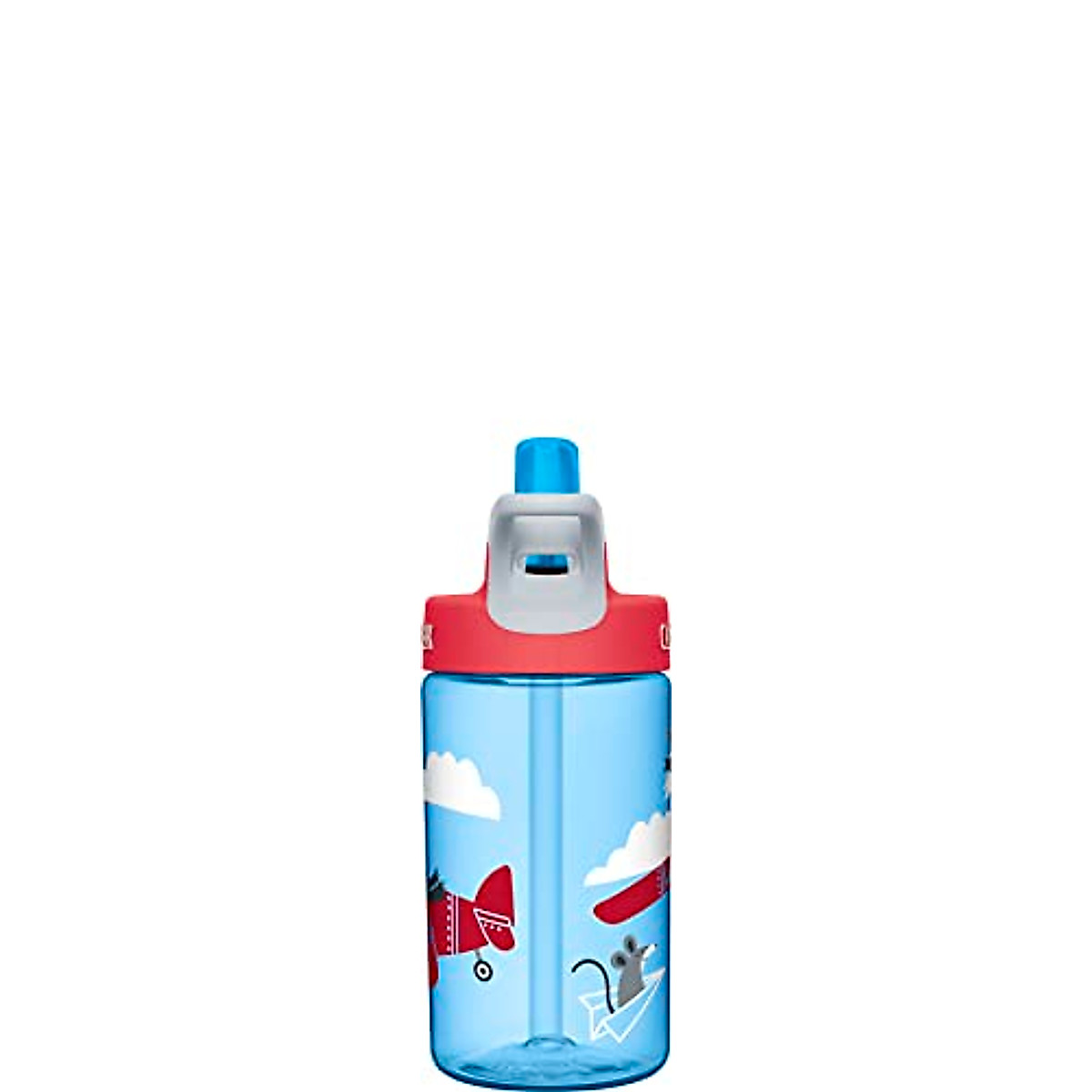 CamelBak eddy Kids Water Bottle - CamelBak Kids Big Bite Valve - Spill Proof - Water Bottle For Kids - BPA-Free Water Bottle - 12oz, Airplane Bandits