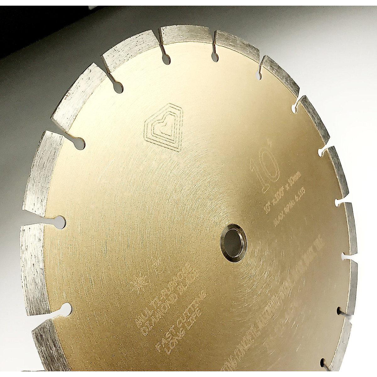 10 inch ALSKAR DIAMOND Dry or Wet Cutting General Purpose Power Saw Segmented Diamond Blades for Concrete Stone Brick Masonry (10")