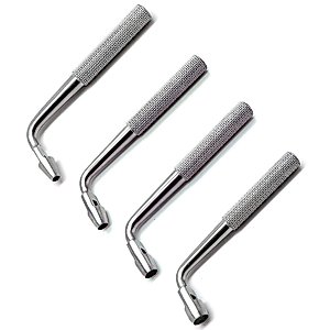 Dental Tissue Punch Angled 4mm, 5mm, 6mm, 8mm Surgical Implant Stainless Steel 4 Pcs Instruments