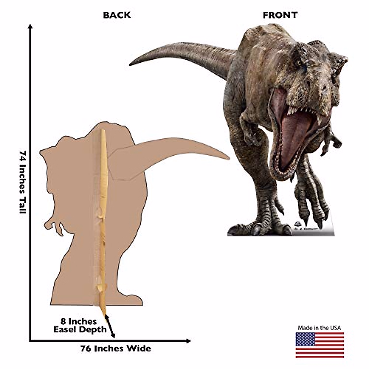 Advanced Graphics T-Rex Life Size Cardboard Cutout Standup - Jurassic World (2015 Film)