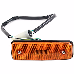 Evan Fischer Side Marker Set Compatible With 1982-1983 Toyota Pickup, Fits 1982-1985 Celica, Fits 1986 Supra, Mounted On Fender Side With bulbs Front Driver and Passenger Side TO2551104 TO2550104