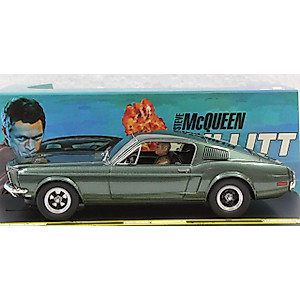 Pioneer P125 1968 Ford Mustang 390 GT Steve McQueen Bullitt 1:32 Slot Car