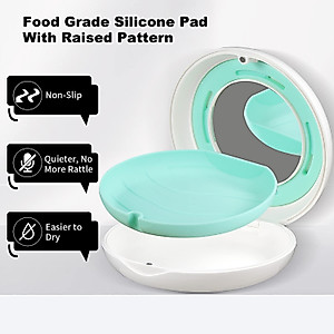 Retainer Case, Slim Aligner Case with Adjustable Vent Holes and Mirror, Compatible with Invisalign, Night Guard and Mouth Guard, Premium Retainer Case, With Aligner Remover Tool, Chew & Brush, White