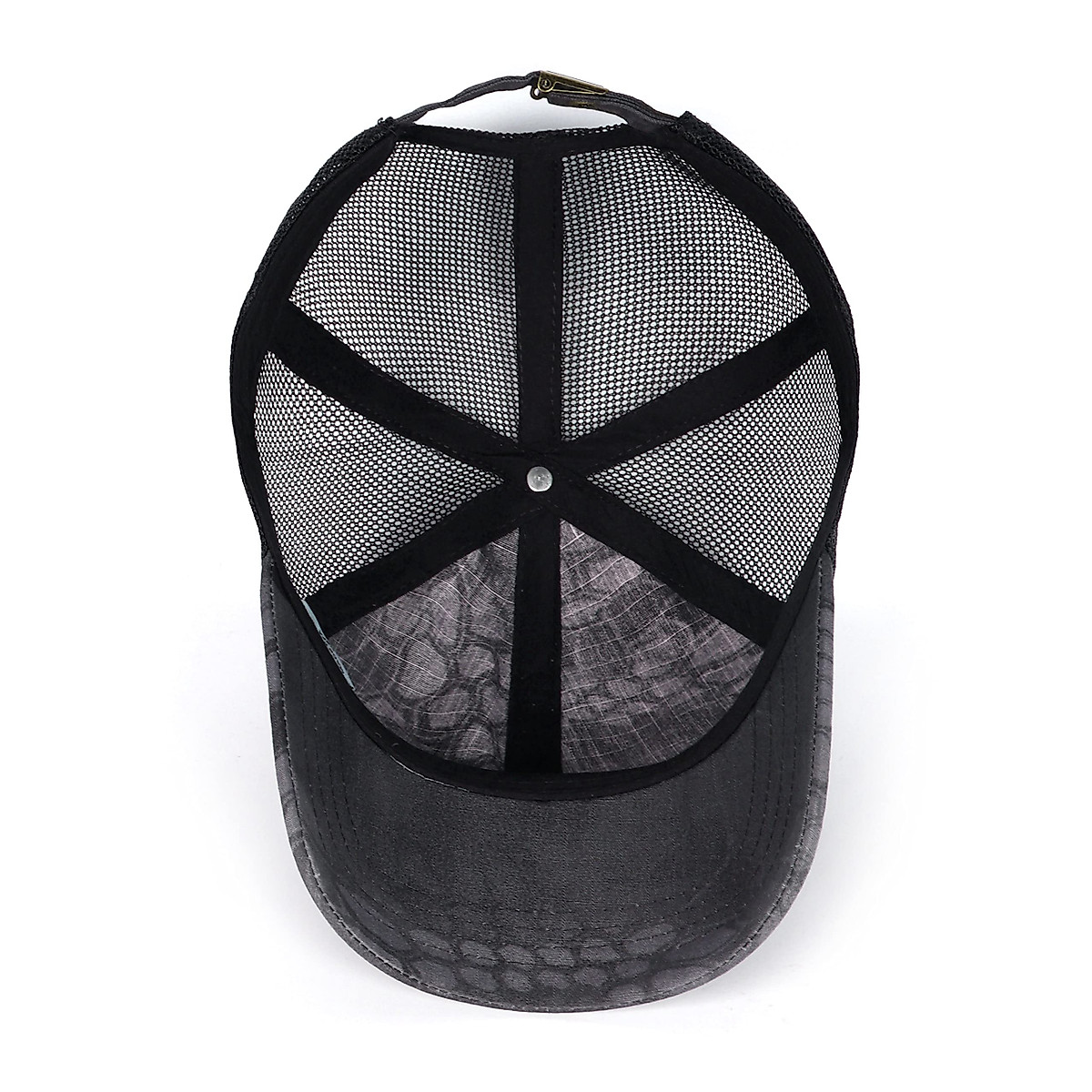 Zylioo XXL Oversize Camo Trucker Cap,Adjustable Breathable Summer Cap,Mesh Back Running Hat for Big Heads