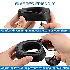 Geekria Comfort Mesh Fabric Replacement Ear Pads for Turtle Beach Stealth 700 Gen 2 Headphones Ear Cushions, Headset Earpads, Ear Cups Cover Repair Parts (Black)