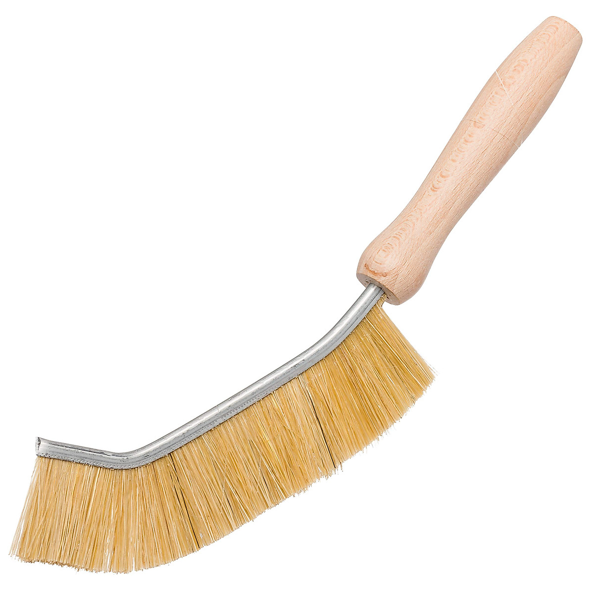 Redecker Natural Pig Bristle Edge Brush with Untreated Beechwood Handle, 5-1/8-Inches