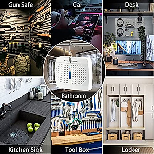 Rechargeable Small Dehumidifier, Moisture Absorber for Closed Spaces, Cabinet, Closet and Bathroom, Renewable Mini Dehumidifiers for Gun Safe, Rust Prevention
