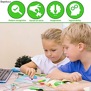 GenericBrands 10pcs 3D EVA Foam Sticker Puzzle DIY Cartoon Animal Learning Education Toys for Toddler Kids Art Craft Kits, Early Learning Games Handmade Art Kit for Preschool Toddlers Boys Girls.