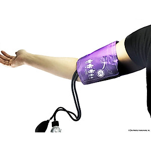 EMI Purple Deluxe Professional Aneroid Sphygmomanometer Manual Blood Pressure Monitor Set with Adult Cuff and Carrying Case #217