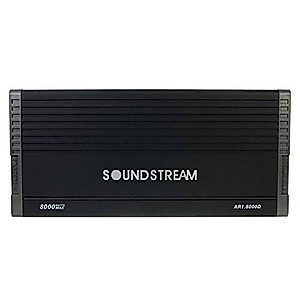 Soundstream AR1.8000D Arachnid Series 8000W Class D Monoblock Amplifier,BLACK