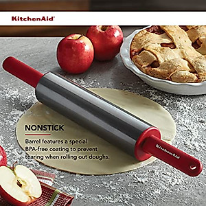 KitchenAid Gourmet Rolling Pin, One Size, Red