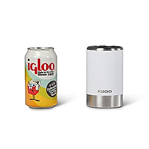 Igloo 12 OZ White Stainless Steel Coolmate Can Sleeve (Standard)