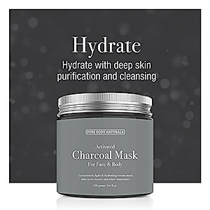 Face Mask Gift Set - includes Natural Mud Mask, Clay Mask and Charcoal Face Mask - Facial Self Care Gift for Women, Mother, Wife - by Pure Body Naturals (3 Jars, 8.8 oz. Each)