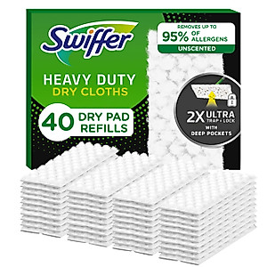 Swiffer Sweeper Heavy Duty Mop Pad Refills for Floor Mopping and Cleaning, All Purpose Multi Surface Floor Cleaning Product, 20 Count, 2 Pack
