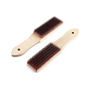 QWORK File Cleaner Carded, 2 Pack, 8" Universal File Card and Brush
