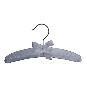 Little Things Mean A Lot Children's 10" Padded Hangers - White Metal Hook 1PK