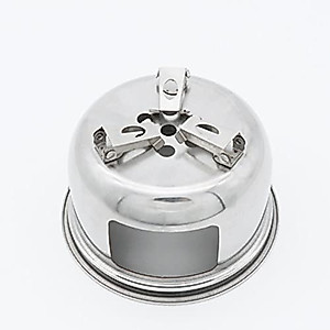 INOOMP 1set Folding Barbecue Backing Tabletop Outdoor Camping Stainless Grill Small Garden Wood Portable Travel Picnic Charcoal Bbq Steel Round Burning for Stove of